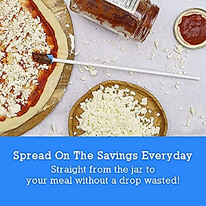 Spatty Daddy Kitchen Spatula Set (6 and 12 Inch Blue) Shark Tank Mom Made to Scrape Last Drop From Jars, Ketchup, Icing, Peanut Butter, Spreading or Mixing Gifts for Cooks, Grandma, Stocking Stuffers