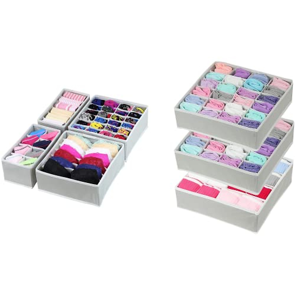 Simple Houseware Underwear/Bra Drawer Organizer + Socks/Underwear Drawer Organizer