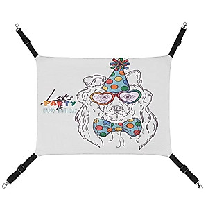 Collie.Sk.16 Pet Hammock Bed Guinea Pig Cage Hammock Small Animal Hanging Bed for Ferret, Chinchilla, Puppy and Other Small Animals