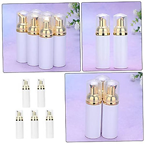 10 pcs Mousse Sparkling Bottle Plastic Foaming Bottles Reusable foaming soap Dispenser Pump Dispenser Bottle Foam Shampoo Bottle Organiser Human Refill Slim Travel Manual Trash can