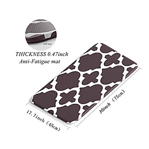 Kitchen mat,Cushioned Anti Fatigue Indoor Mat Kitchen Floor mat Rug Non Slip Waterproof Easy to Clean Ergonomic Comfort for Kitchen Floor Home Sink Laundry