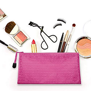 12 Pieces Zipper Waterproof Bag Pencil Pouch for Cosmetic Makeup Office Supplies and Travel Accessories (12 Colors)