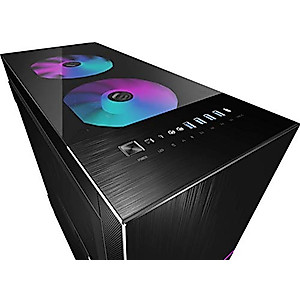 MSI MPG SEKIRA 500X Full Tower Gaming Computer Case (Black, 3X 200mm ARGB + 1x 200mm + 1x120mm ARGB Fans, 8 Channel ARGB Hub, USB Type-C, Tempered Glass, MSI Center, E-ATX, ATX, mATX, Mini-ITX)