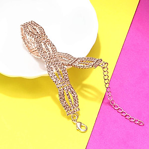 ZOLEAROPY Adjustable Cubic Zirconia Classic Tennis Bracelet For Women Chain Link Bangle Bracelet Jewelry