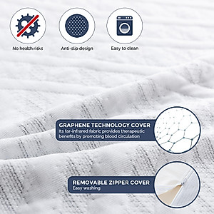 IULULU Full Mattress, 10 Inch Memory Foam Mattresses in a Box Medium Feeling, Bamboo Charcoal Gel Infused Bed in a Box with Fabric Cover, Made in USA, CertiPUR-US Certified, White,JI-SOFT-10F