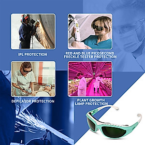 JILERWEAR IPL 200nm-2000nm Laser Protective Glasses and Beauty Cosmetology Eye Protection Intense Pulsed Light Safety Goggle for Hair Removal Treatment