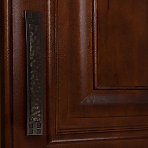 GlideRite Hardware 3-3/4-inch CC Oil Rubbed Bronze Hammered Mission Cabinet Pulls (Pack of 10)