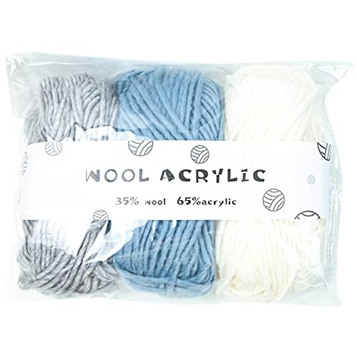 Yarn Thick Yarn Knitting Yarn Hand Knitting Wools Crochet Yarn Weave Thread DIY Sweater Yarn Hand Knitting Yarn Wools Crochet Yarn for Crocheting Yarn Milk Yarn