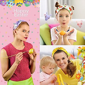 Giegxin 21 Pcs Holiday Headbands Bulk for Women Mother&#039;s Day Headbands Mother Pink Heart Elastic Wide Hair Wrap Assorted Styles Hair Accessories for Yoga Running Workout Party