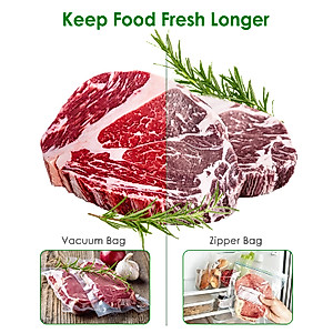 Vacuum Sealer Bags, 1 Roll 11in x 16ft, BPA Free, Durable Commercial Grade Bag Roll, Food Vac Bags for Storage, Meal Prep or Sous Vide Cooking