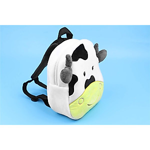 Cute Toddler Backpack Stuffed Cartoon Animal Mini Schoolbag For 1-5 Year Old Boys And Girls (Cow)
