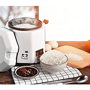 DCIGNA 1.2L Mini Rice Cooker, Electric Lunch Box, Travel Rice Cooker Small, Removable Non-stick Pot, Keep Warm Function, Suitable For 1-2 People - For Cooking Soup, Rice, Stews, Grains & Oatmeal