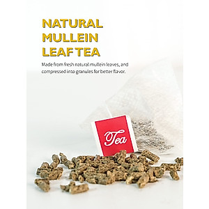 TeeLux Mullein Leaf Tea Bags, 3g/Bag, Natural Mullein Leaves, Caffeine Free, Pure Mullein Herbal Tea, 30 Tea Bags