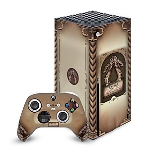 Head Case Designs Officially Licensed Assassin's Creed Belt Crest II Graphics Matte Vinyl Sticker Gaming Skin Decal Cover Compatible with Xbox Series X Console and Controller Bundle