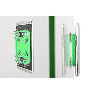 Cellfy Universal Smartphone Suction Mount for Taking Pictures and Video; Neon Green. This Universal Mount is Operable with iPhone, Samsung, or Any Model of Smartphone, Providing a Strong Hold!