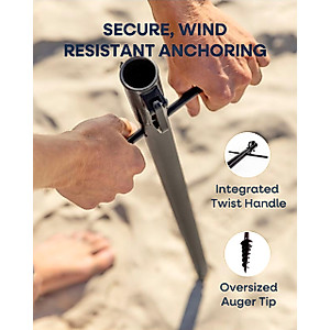 Sport-Brella Premiere XL UPF 50+ Umbrella Shelter for Sun and Rain Protection (9-Foot, Blue)