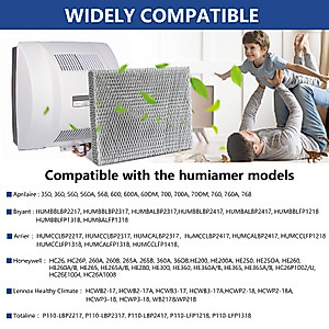 10 Water Panel Humidifier Filter Pad for AprilAire Whole House Humidifier Models 110, 220, 500, 500A, 500M, 550, 550A, 558 Humidifier Replacement Wicks Filters - 2 Pack