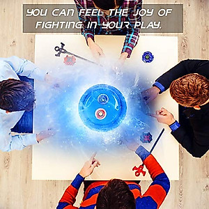 Crush Bey Battling Blades Metal Fusion Starter Set | 4 Tops, 2 Launchers, 4 Tips, 2 Bolts, 2 Fitting Keys, 1 Grip, 1 Arena