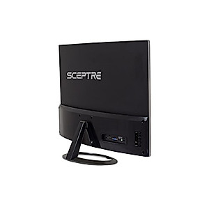 Sceptre C325W-1920R 32" 1800R Curved Monitor 1080P HDMI DisplayPort Ultra Thin Build-in Speakers, Metal Black