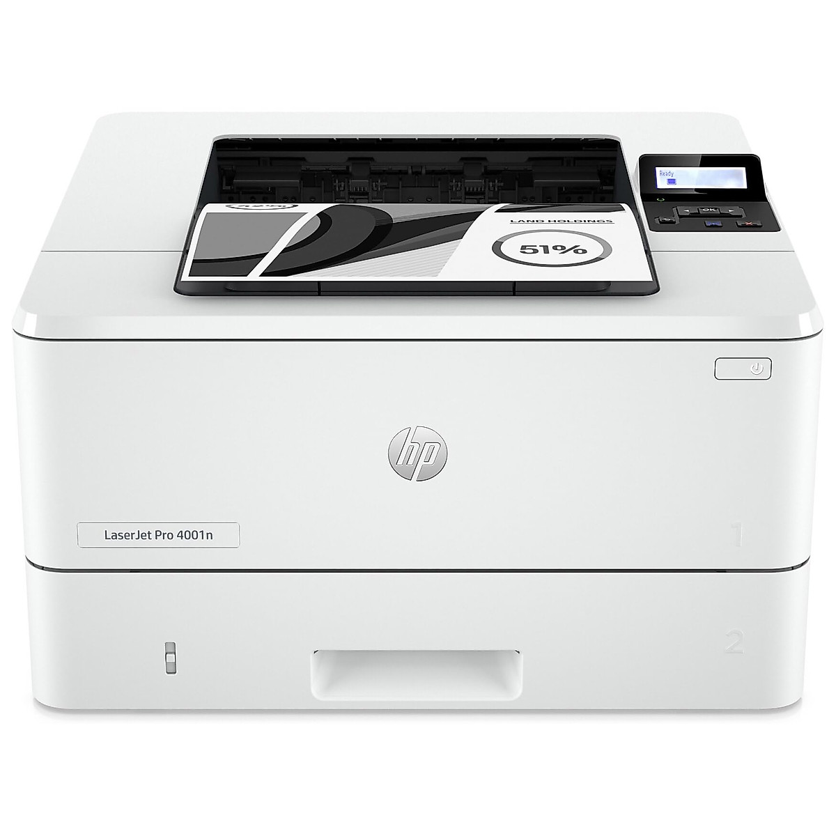 HP Laserjet Enterprise M611x Wireless Ethernet Monochrome Laser Printer, Print only, White - Auto Duplex Printing, 65 ppm 1200x1200 dpi, WiFi, EPEAT Gold, 4.3" Touchscreen, 512MB, Cbmou Printer Cable
