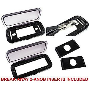 Universal Water-Resistant 1-DIN Marine Boat Radio Stereo Housing Clear Cover USA