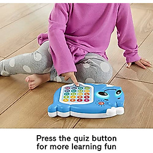 Fisher-Price Linkimals Toddler Learning Toy 1-20 Count & Quiz Whale with Interactive Lights & Music for Ages 18+ Months
