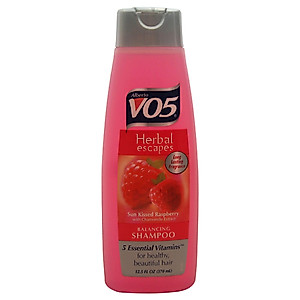 VO5 Moisturizing Shampoo - 12.5 Fl Oz - Sun Kissed Raspberry - Chamomile Extract for Healthy and Beautiful Hair