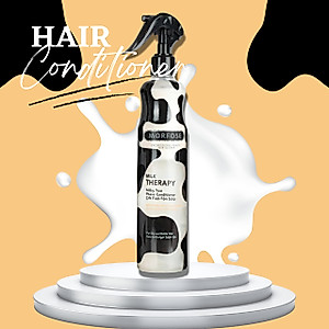 Morfose Professional Milk Therapy Two Phase Leave-in Conditioner for Dry, Damaged, or Brittle Strands, 12 Essential Amino Acids, Repairs and Protects, Damage, and Split Ends, 13.52 Fl Oz