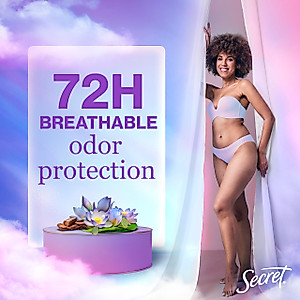 Secret Fresh Antiperspirant Deodorant for Women, 72hr Breathable Sweat & Odor Protection, Instant Freshness & Gentle, PH Balancing Minerals, Clear Gel, Cool Waterlily Scent, 2.6 oz (Pack of 3)