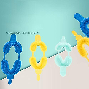 20pcs Disposable Dental Fluoride Trays Fluorinated Foam Dental Tray Dental Materials Tray alginate impression material for Kids Use Size M Yellow