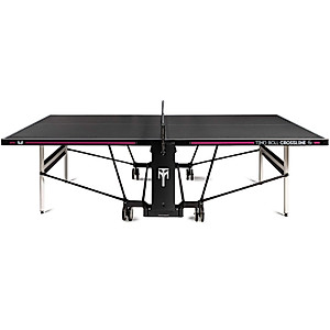Butterfly Timo Boll Crossline Outdoor Ping Pong Table | 3-Year Warranty | Made in Germany | Outdoor Table Tennis Table | Adjustable Ping Pong Net Set, Grey
