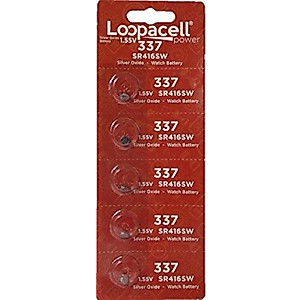LOOPACELL 337 (SR416SW) Silver Oxide Battery (5 Batteries)