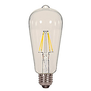 Satco S9581 Medium Bulb in Light Finish, 5.50 inches, 1 Count (Pack of 1), Clear