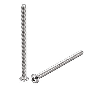 uxcell M3x50mm Machine Screws Hex Socket Round Head Screw 304 Stainless Steel Fasteners Bolts 20pcs