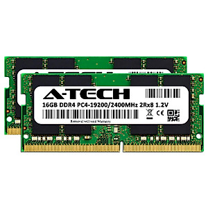 A-Tech 32GB (2 x 16GB) RAM for Lenovo Legion Y520 | DDR4 2400MHz SODIMM PC4-19200 260-Pin Non-ECC Memory Upgrade Kit