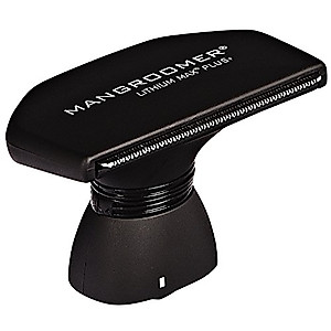 MANGROOMER Lithium Max Plus+ Back Hair Shaver (New 7th Generation) Complete Attachment Head With Shock Absorber Neck & New 50% wider Blade Design