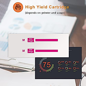 Run Star 2 Pack 410XL Magenta Remanufactured Ink Cartridge Replacement for Epson 410XL T410XL use for Epson Expression XP-530 XP-630 XP-635 XP-640 XP-830 XP-7100 Printer (2 Magenta)