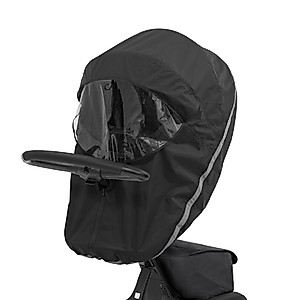 Stokke Xplory X Rain Cover, Black - Keep Baby Dry - Easy to Use, Transport & Store - Integrated Ventilation, Large Window & Safety Reflectors - Made from Water-Repellent Fabrics