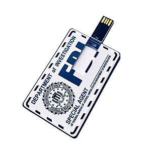 USB Flash Drive 64GB Thumb Drive High Speed USB Drive USB 2.0 Memory Stick FBI/CIA ID Card Certificate Accessories Design Waterproof