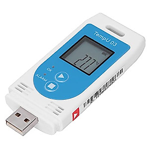 Digital USB Temperature Data Logger Reusable Cold Chain Shipping Temperature Monitor with LCD Screen