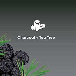 Crystal Magnesium Solid Stick Natural Deodorant, Non-Irritating Aluminum Free Deodorant for Men or Women, Safely and Effectively Fights Odor, Baking Soda Free, Charcoal & Tea Tree, 2.5 oz