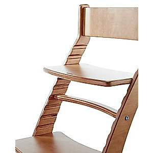 Fornel Heartwood Walnut Adjustable Wooden High Chair for Babies Toddlers and Kids Dining Highchair from 24 Months