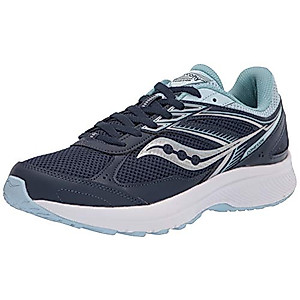 Saucony Women's Cohesion 14 Road Running Shoe, Navy/Sky, 8