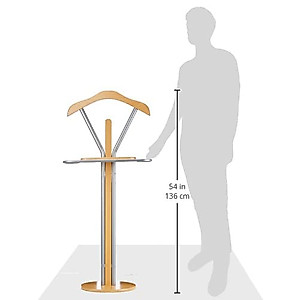 Zeller 17102 45 x 30 x 108 cm Valet Stand Wood/Metal Metal