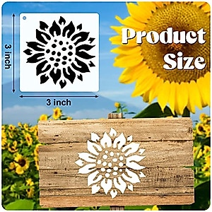60 Pieces Stencil for Painting Reusable Stencils Wall Stencil DIY Craft Template Paint Stencils for Painting on Wood Wall Home Decor(Flowering Plants)