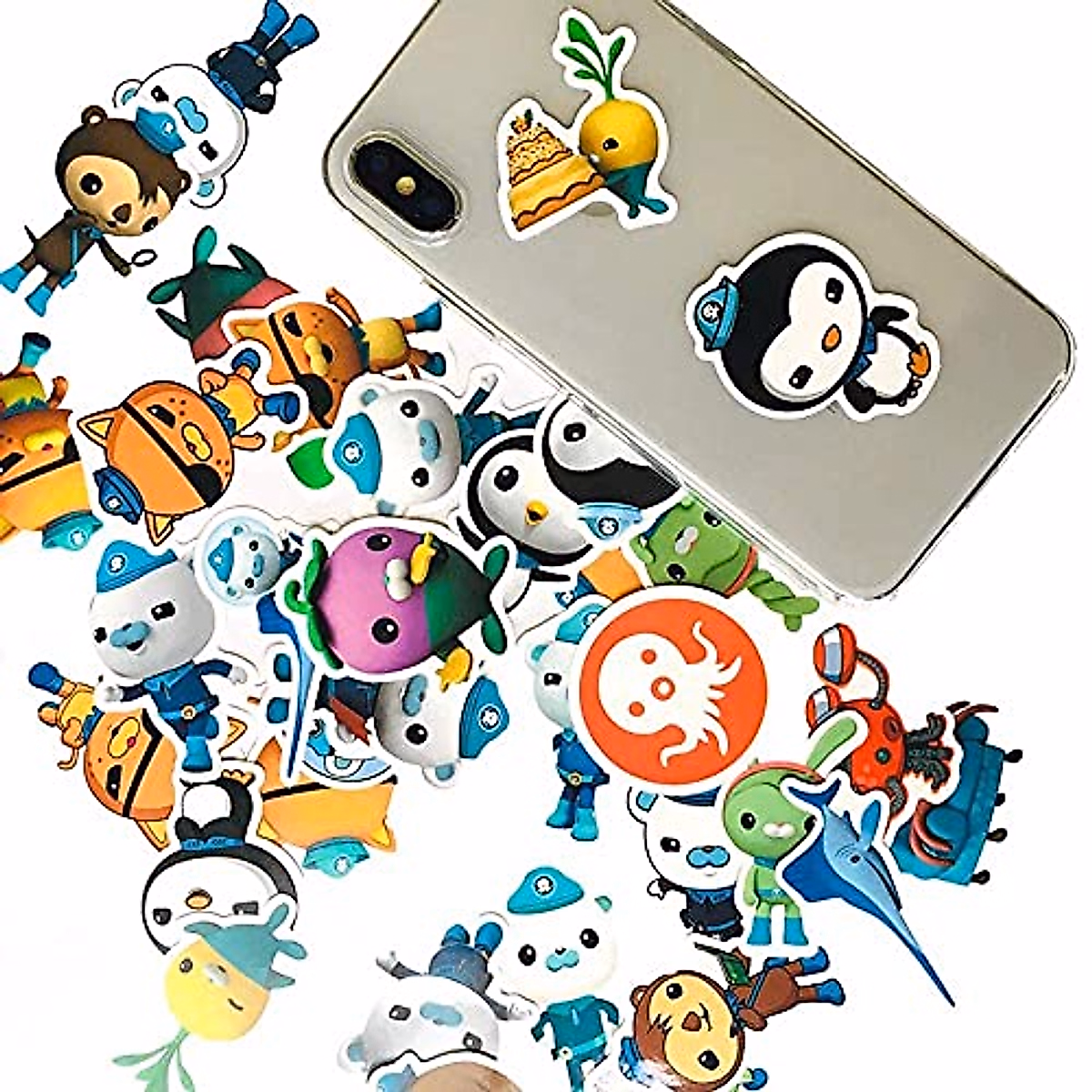 2 Pack 80pcs Octonauts not Repeating Kids Toys Stickers Movie Barnacles Peso PVC Waterproof Bubble Sticker Children Room Party Supplies