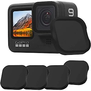 VIZEMO 4 Pieces Lens Cap for GoPro Hero11Mini/11/10/9 Hero Black Protective Silicone Cover Accessories (for Gopro 9/10/11 Hero)