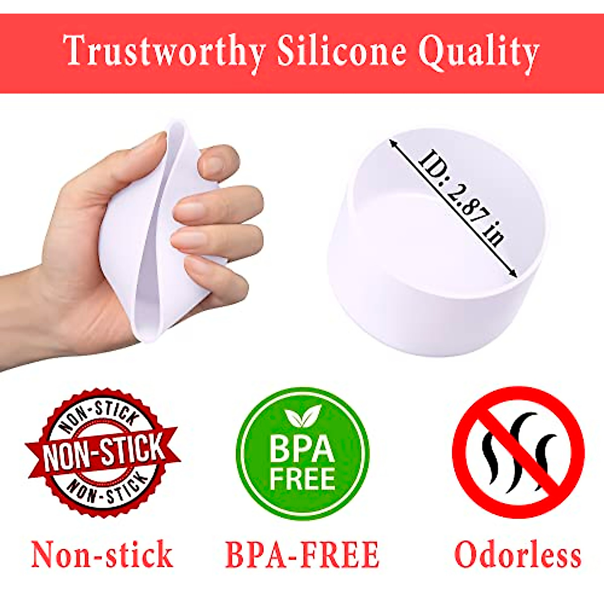 KTKUDY 2Pcs Protective Silicone Boot for Stanley Quencher Tumbler 30 oz 40 oz & IceFlow 20oz 30oz & Hydro Flask Water Bottle 12-24oz - Cup Bottom Sleeve - Stanley Cup Accessories, Mist