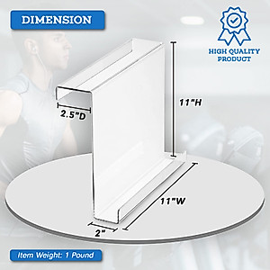 Adir Treadmill Tablet Holder - Exercise Bike Reading Stand/Acrylic Book Holder for Ipad, Tablet, Magazines and Books (9 x 11 x 2.5)
