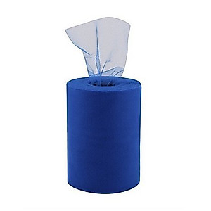 ASIBT 6 Inch x 100 Yards Tulle Roll Spool Fabric Table Runner Chair Sash Bow Tutu Skirt Sewing Crafting Fabric Wedding Party Gift Ribbon (Royal Blue)